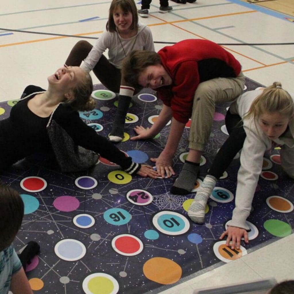 Space Spider Math Twister | Jump2Math Sensory Paths & Physical Math