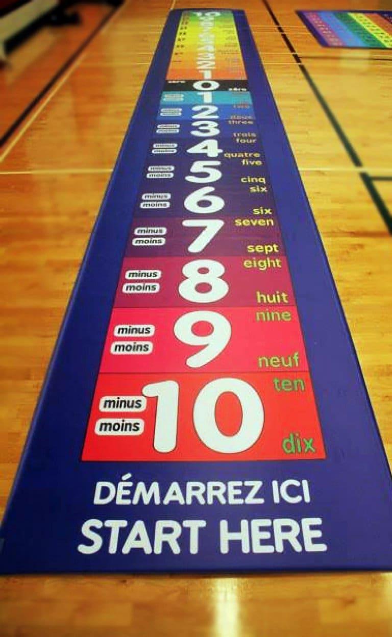 Integers Sensory Floor Sticker | Jump2Math Sensory Paths & Physical Math