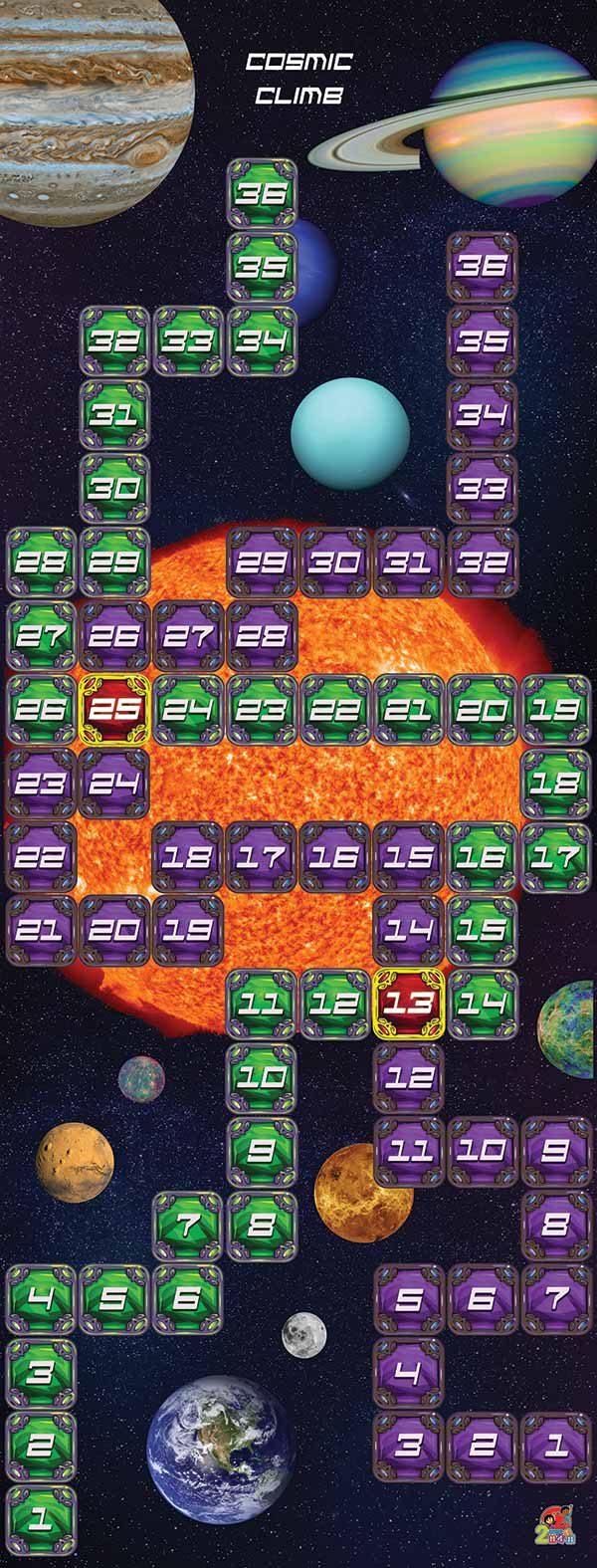 Cosmic Climb Differentiated Math Game | Jump2Math Sensory Paths ...