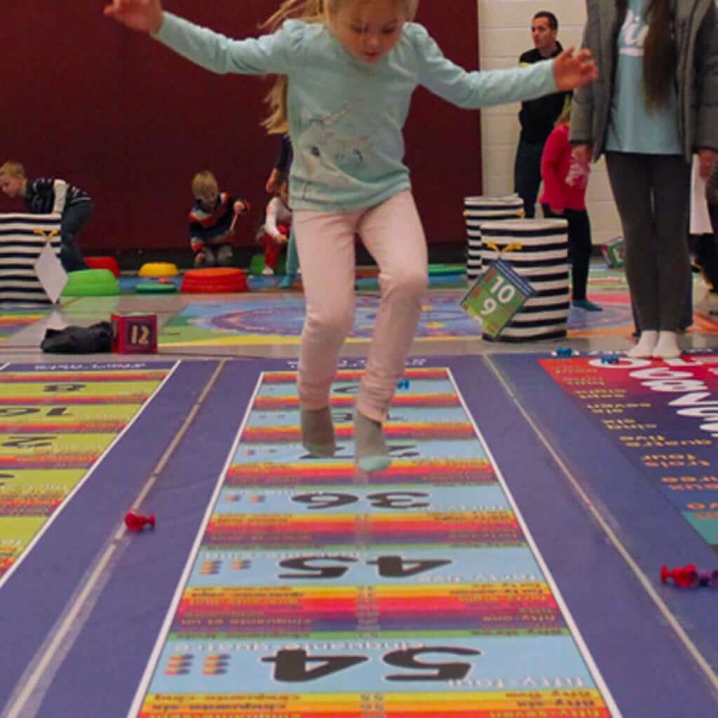 Skip Counting by 9 | Jump2Math Sensory Paths & Physical Math