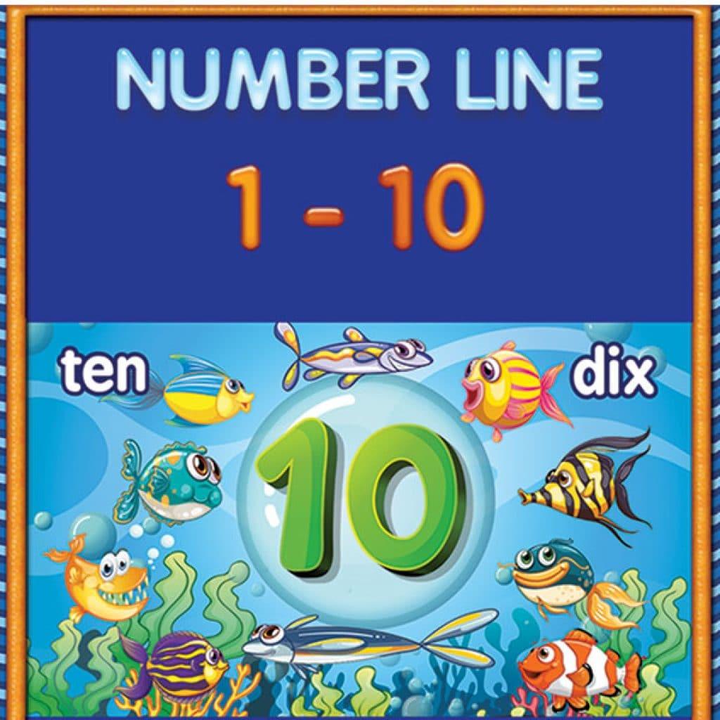 Fishy Number Line Floor Graphic | Jump2Math Sensory Paths & Physical Math