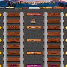 Doubletrack Place Value Game Hop | Jump2Math Sensory Paths & Physical Math