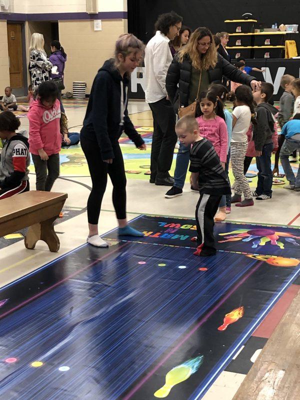 Bowling Math Games Neon | Jump2Math Sensory Paths & Physical Math