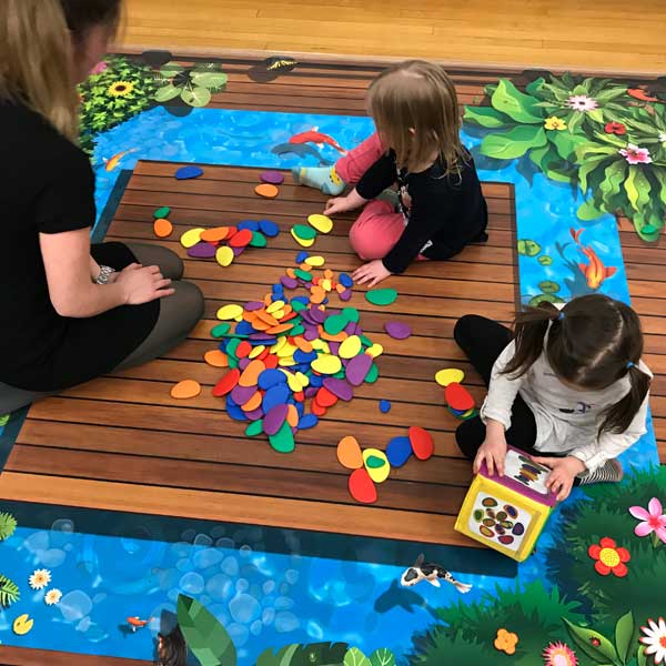 Pebble Patio Play Based Learning Activities Jump2Math Sensory Paths