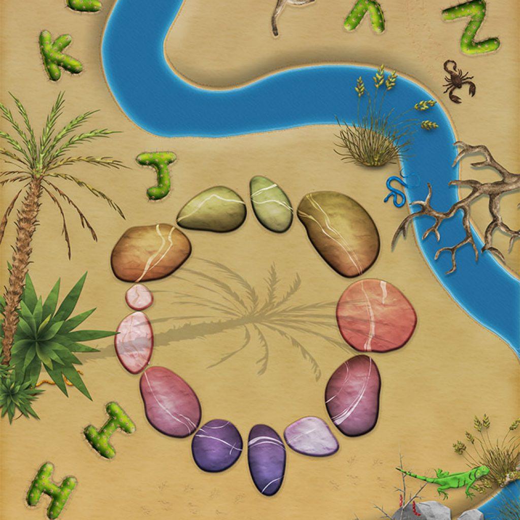 Desert Dash Portable Sensory Path | Jump2Math Sensory Paths & Physical Math