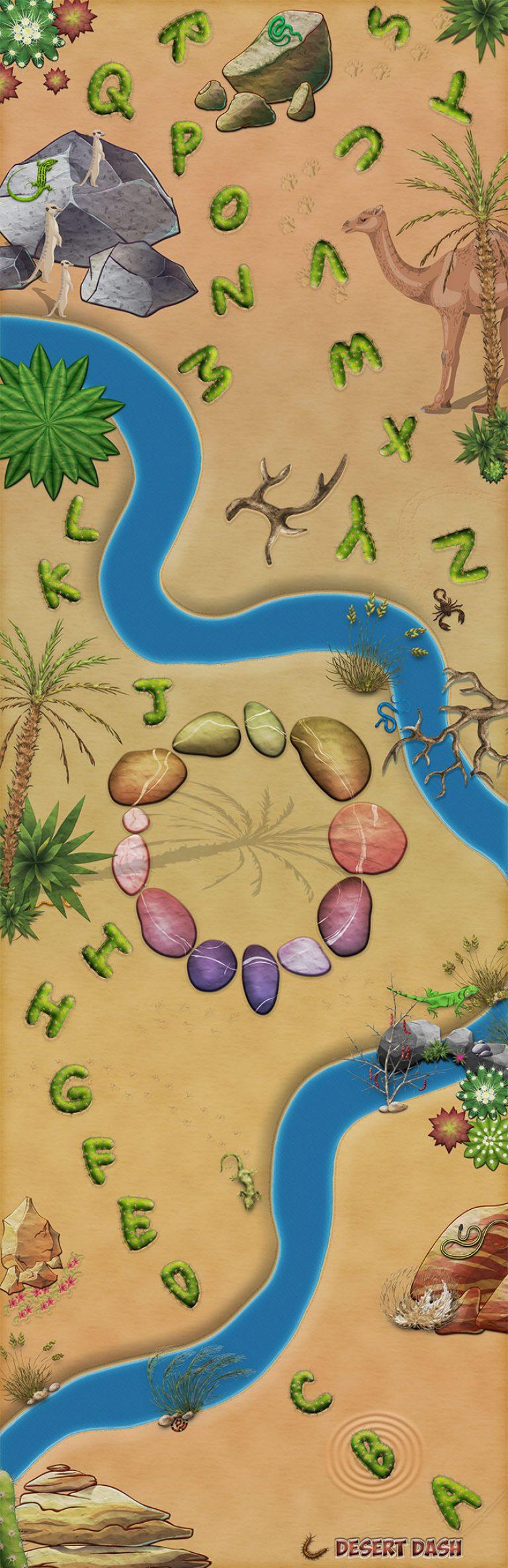 Desert Dash Portable Sensory Path | Jump2Math Sensory Paths & Physical Math