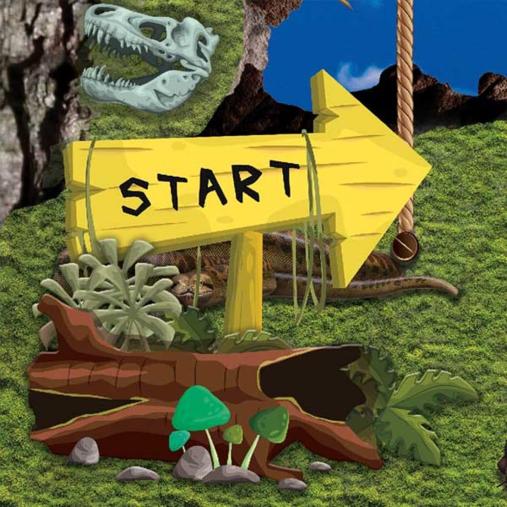 Jurassic Jump Portable Sensory Path | Jump2Math Sensory Paths ...