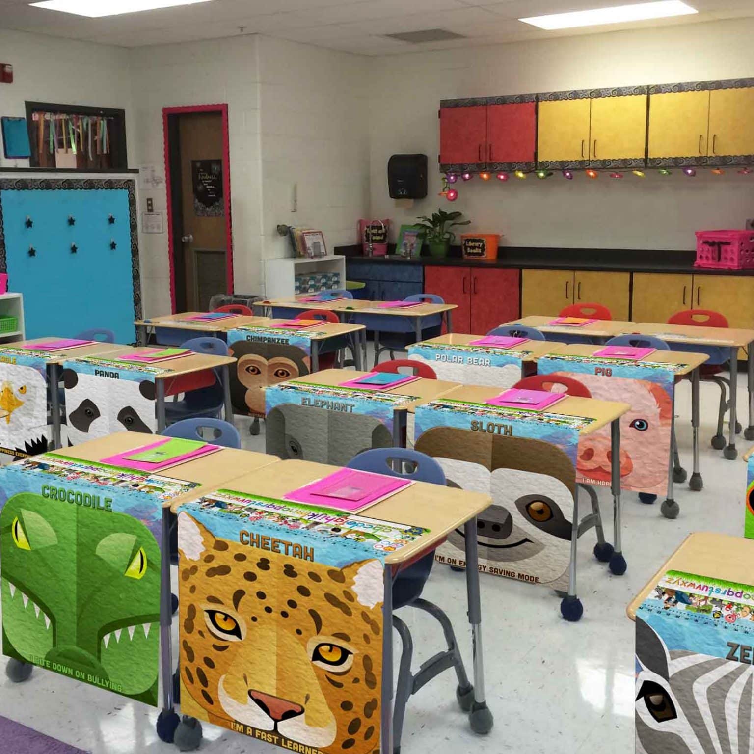 DeskMATES™ ANIMAL INSPIRATION | Jump2Math Sensory Paths & Physical Math