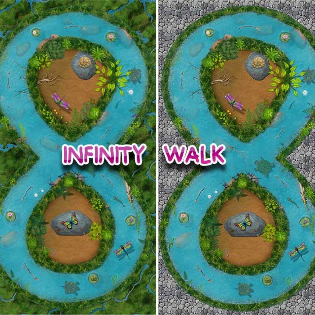 Infinity Walk Roll-Out Mat | Jump2Math Sensory Paths & Physical Math