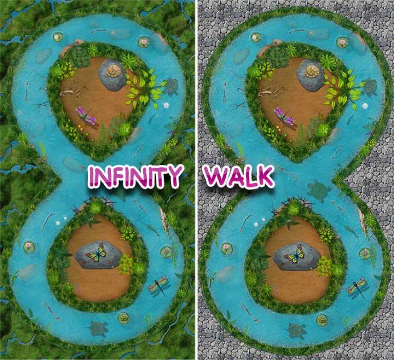 Infinity Walk Roll-Out Mat | Jump2Math Sensory Paths & Physical Math