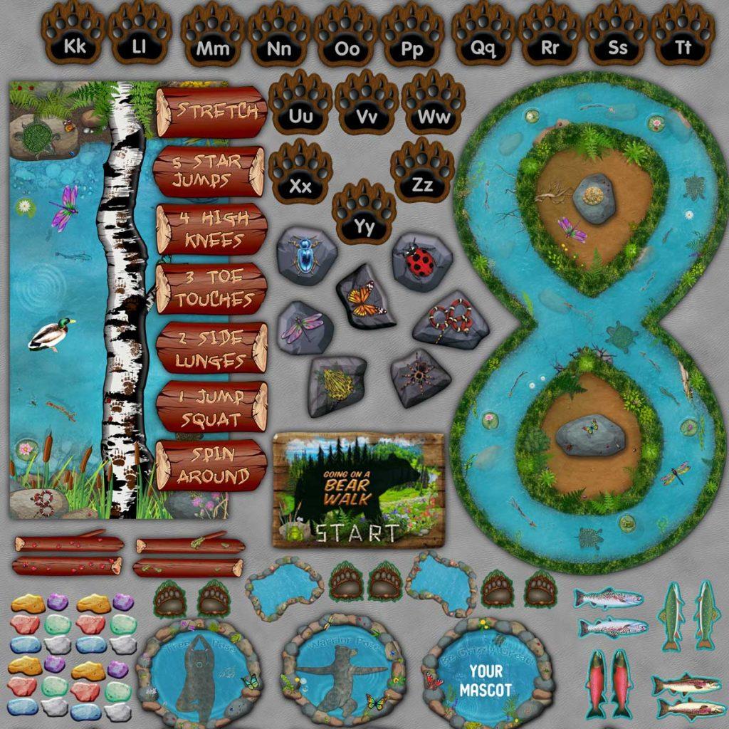 Sensory Path - Going On a Bear Walk | Jump2Math Sensory Paths ...