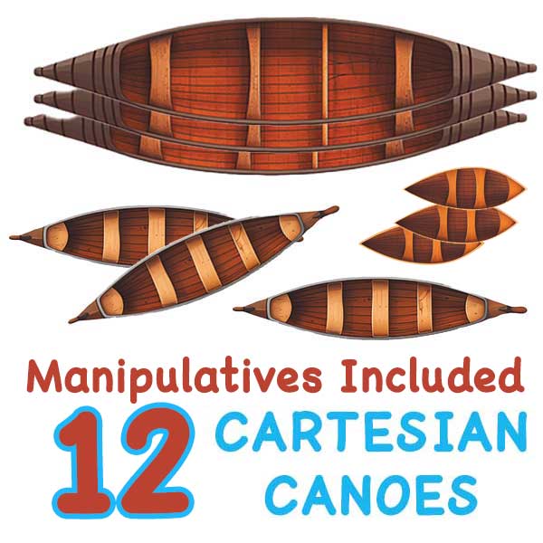 Canoe Cartesian Coordinates Game Mat | Jump2Math Sensory Paths ...